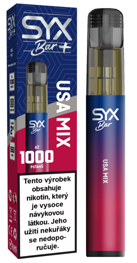 SYX BAR – jednorázové e-cigarety s dlouhou výdrží
