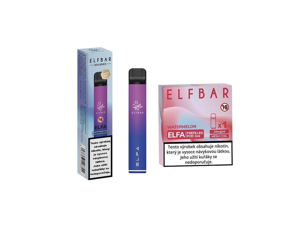 ELFBAR ELFA KIT s vyměnitelnými předplněnými pody